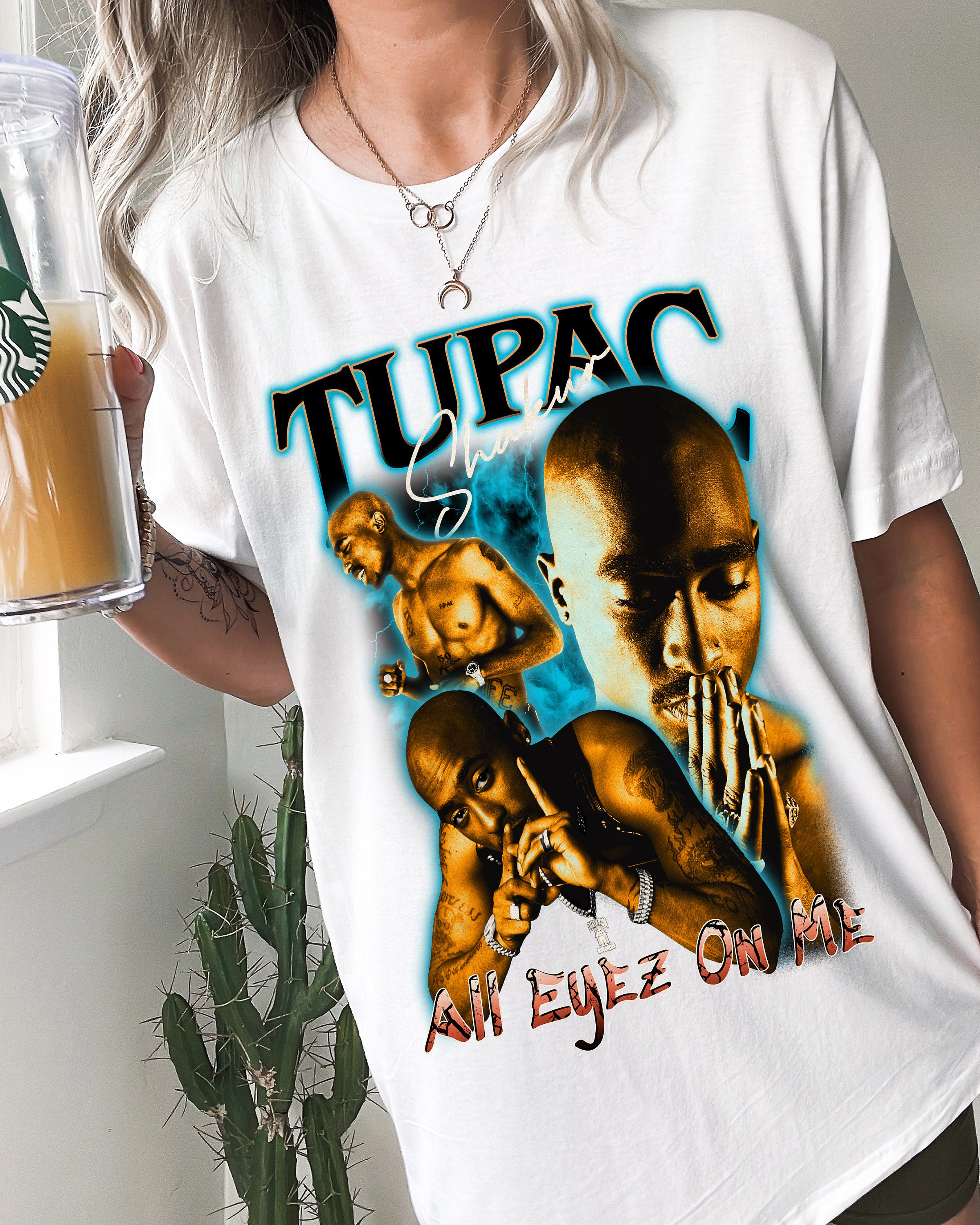 2Pac Thug Life T-shirt, 2 Pac All Eyez On Me Tshirt, Tupac Shakur Shirt ...