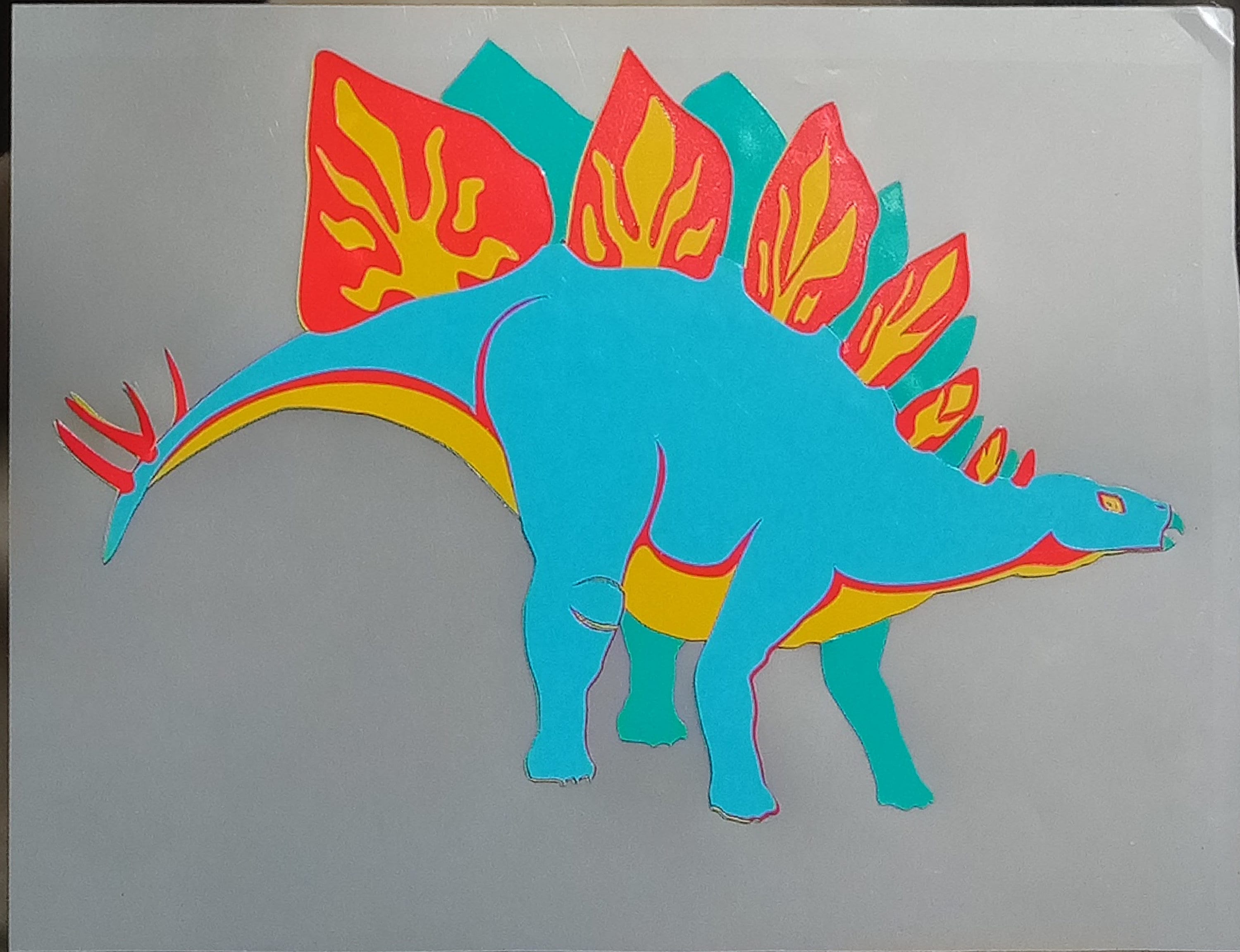 Layered Paperjurassic Stegosaurus Dinosaur Kid Activity - Etsy