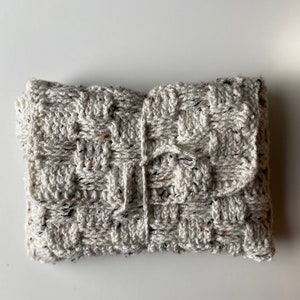 Handmade Neutral Crochet Woven Book Cover - Etsy