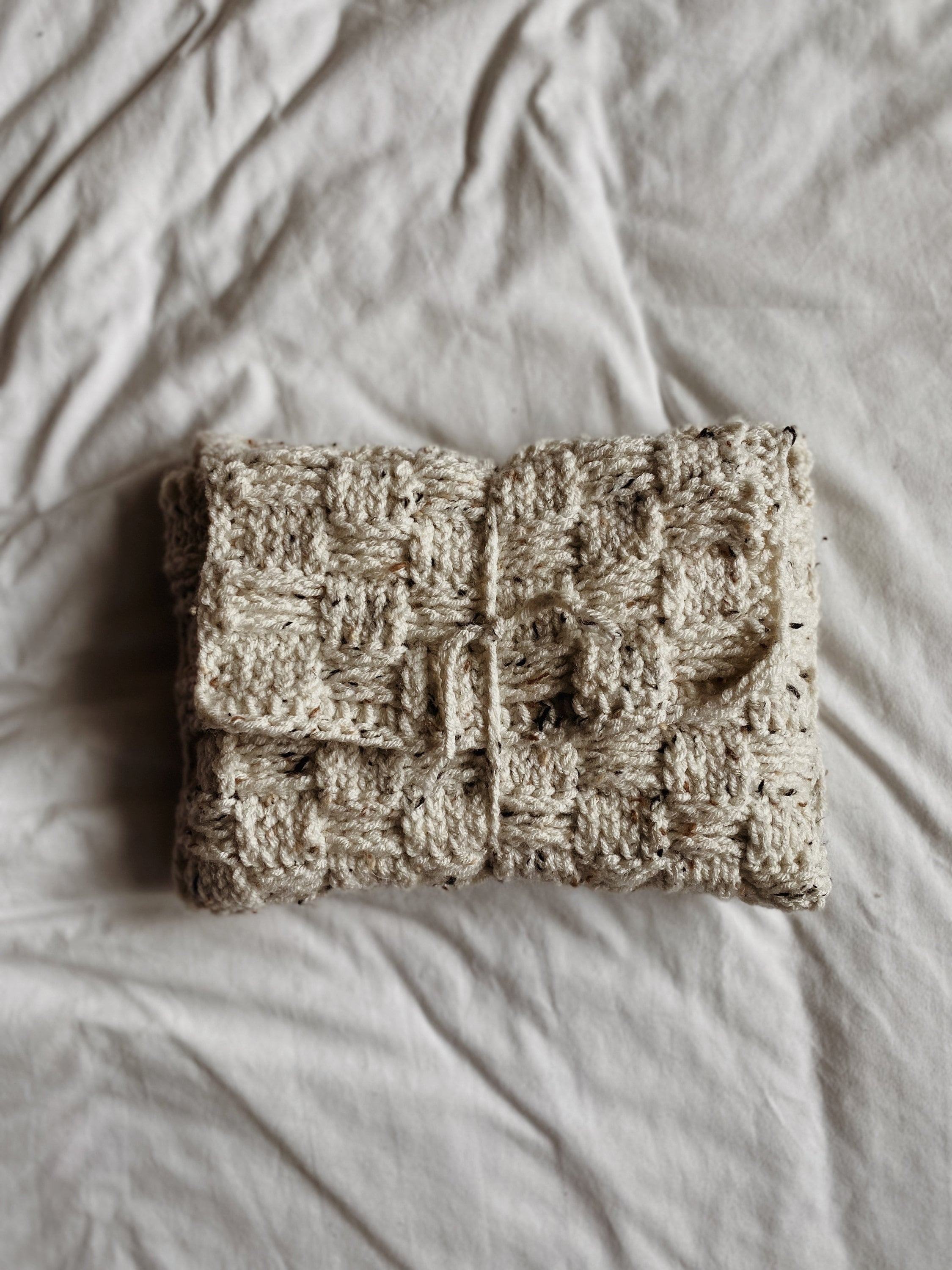 Handmade Neutral Crochet Woven Book Cover - Etsy