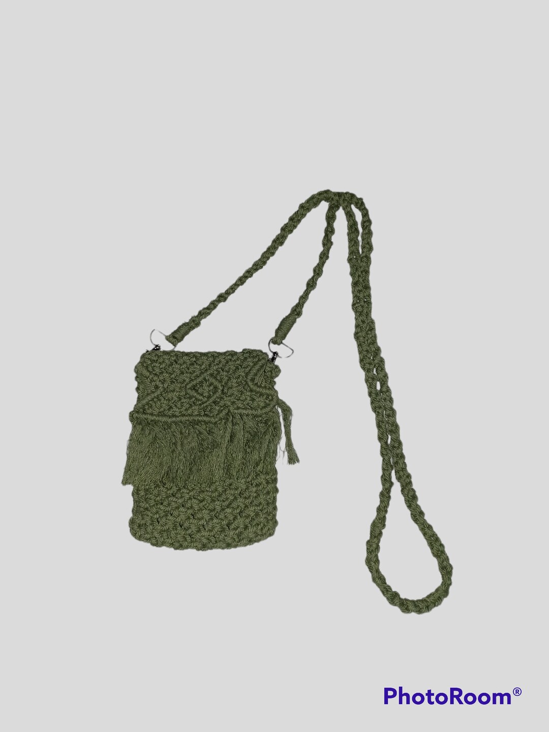 Macrame Cellphone Crossbody Purse Macrame Purse Boho Cell Bag Crossbody ...