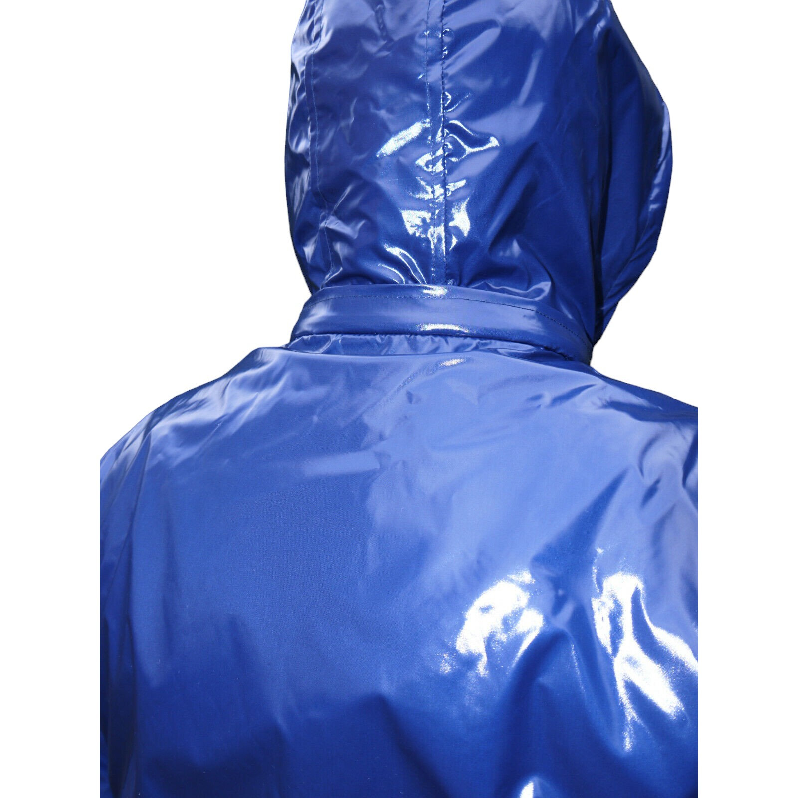Glanznylon LACK PVC Wetlook Shiny Nylon Jacket Jacke 1KG Regenjacke Mit ...
