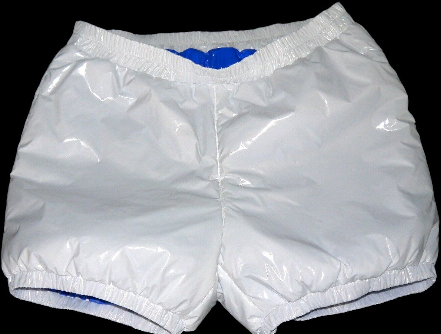 Shiny Nylon Shorts With Padding 6 Mm GM Sprinter Shiny Nylon LACK PVC ...