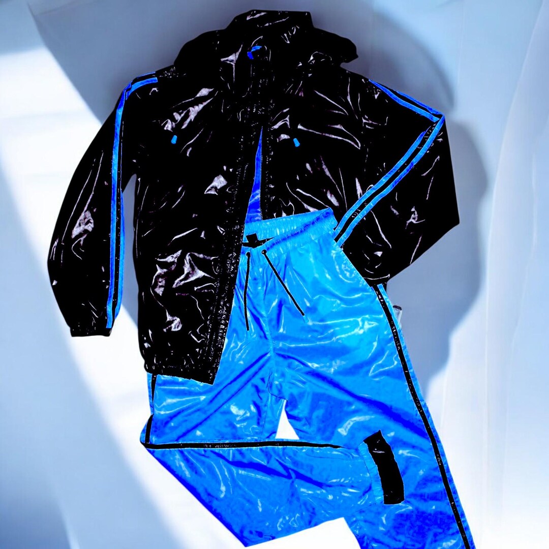 Shiny Nylon Pants and Jacket PVC Shiny Nylon Pants and Jacket Without ...