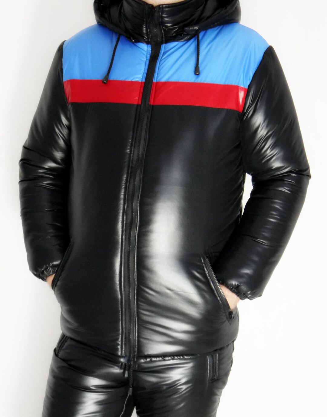Shiny Nylon LACQUER PVC Wetlook Shiny Nylon Overalls Suit K3 15 Mm - Etsy