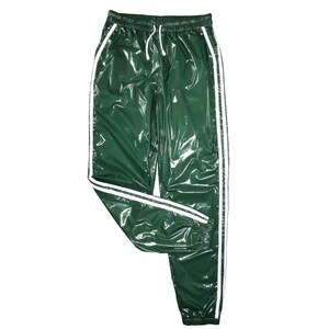 Glossy Nylon LACK PVC Wetlook Shiny Nylon Pants Rain Pants Jogging ...