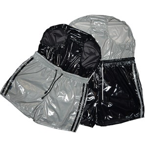 Shorts PS With Briefs Sprinter Shorts Nylon Glossy Nylon LACK PVC ...