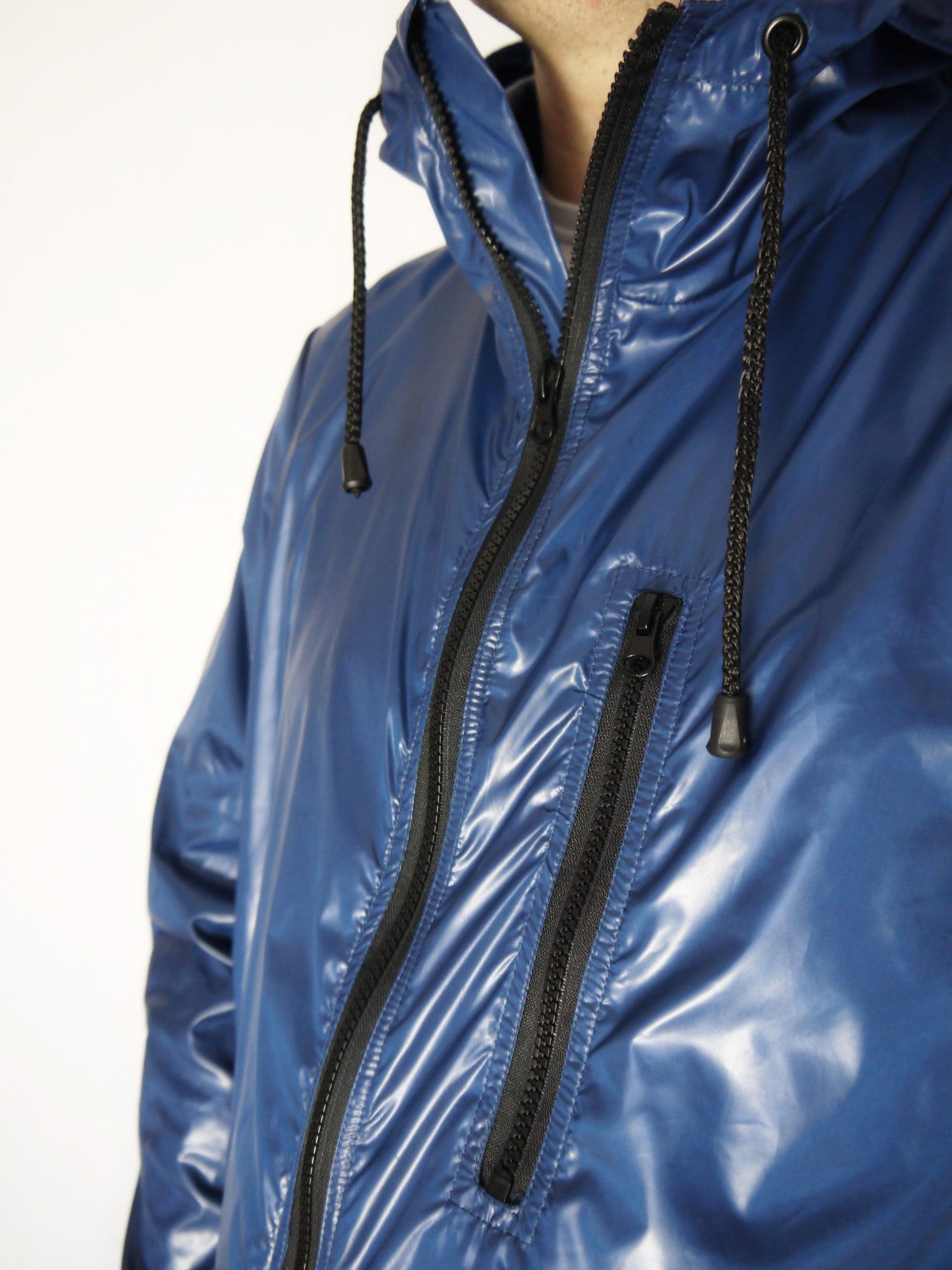 Shiny Nylon LACQUER PVC Wetlook Shiny Nylon Rain Overall Overall EX ...