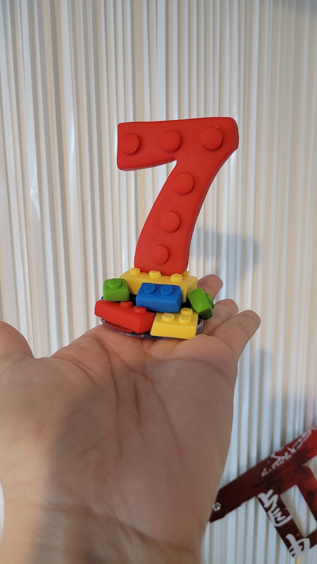 Bricks Birthday Candle Cake Topper - Doesn't Melt - Plastic Free ...