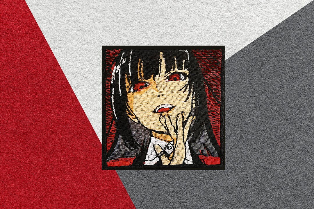 Anime Japanese Girl Embroidered Patch Inspired in Kakegurui - Yumeko - Etsy