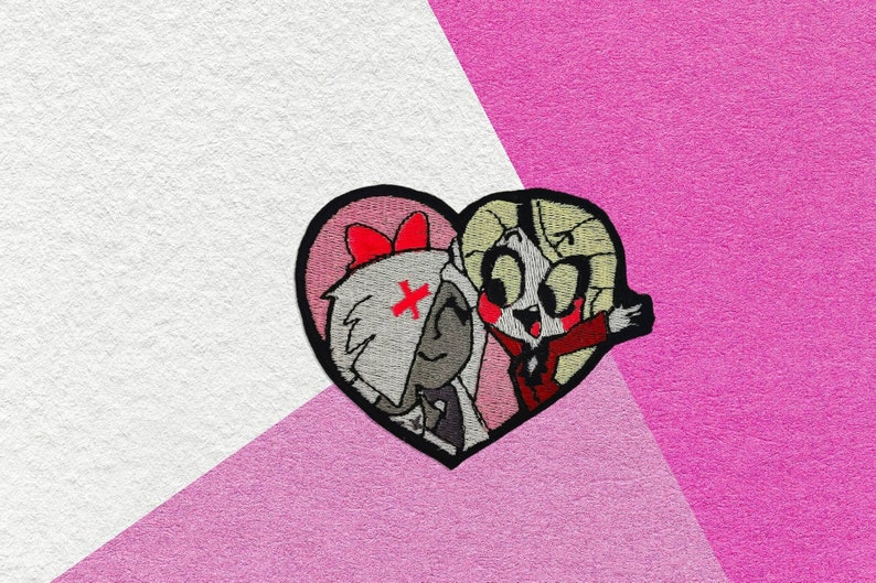 Hazbin Hotel Charlie and Vaggie Iron on Patch Helluva Boss Anime ...