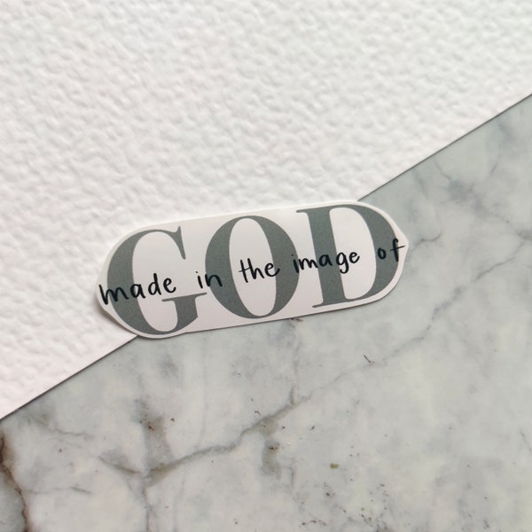 Made in the Image of God Stickers - Etsy