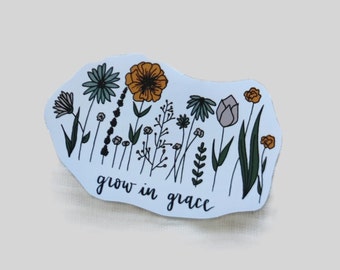 Grow in Grace Sticker - Etsy