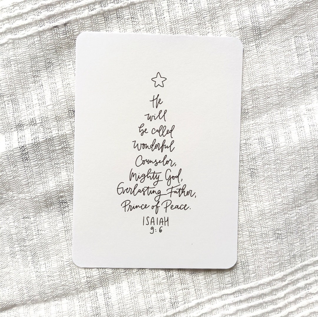 Isaiah / Isaiah 9:6 Christmas Card German or English - Etsy