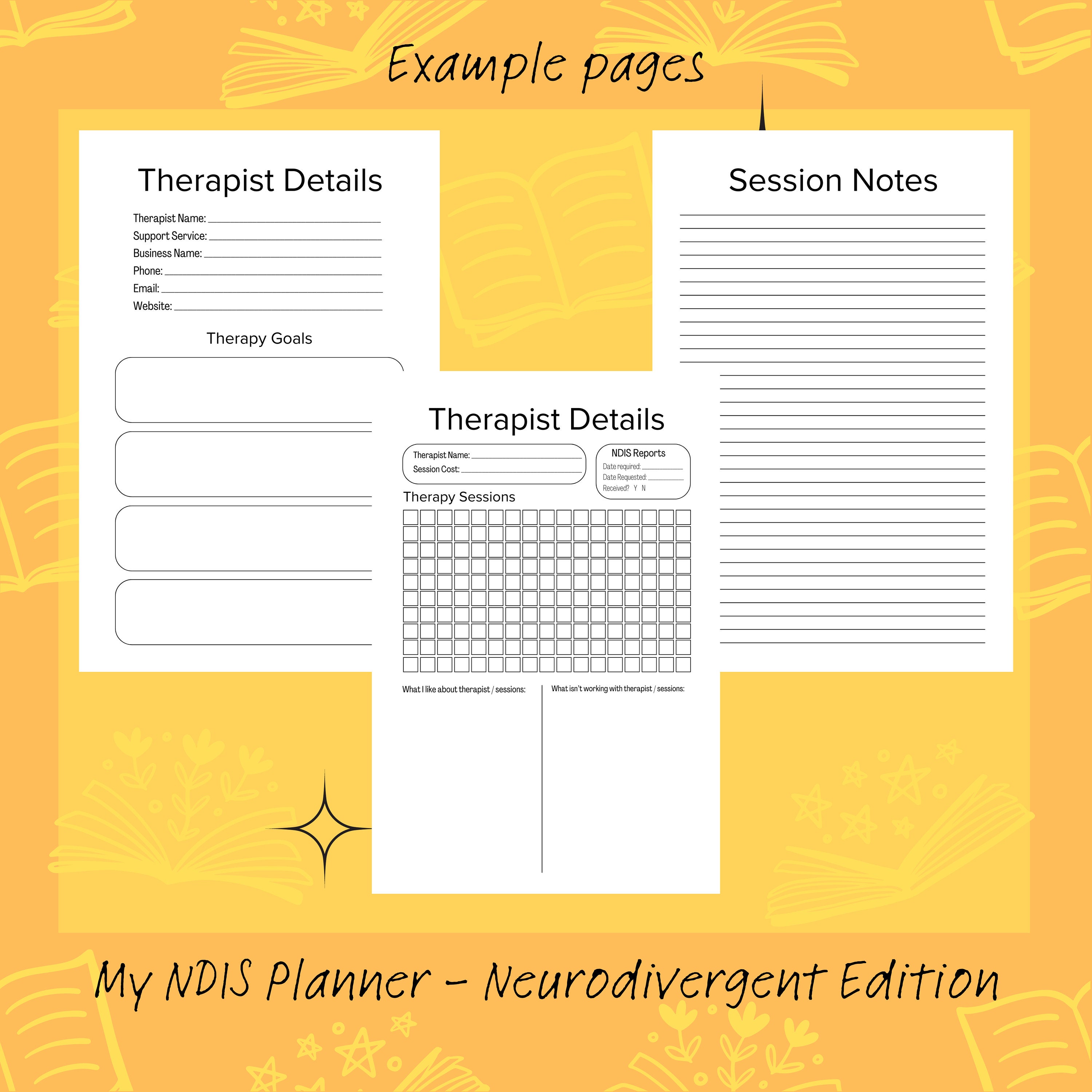 My NDIS Planner A Journal for Keeping Your NDIS Plan - Etsy Australia