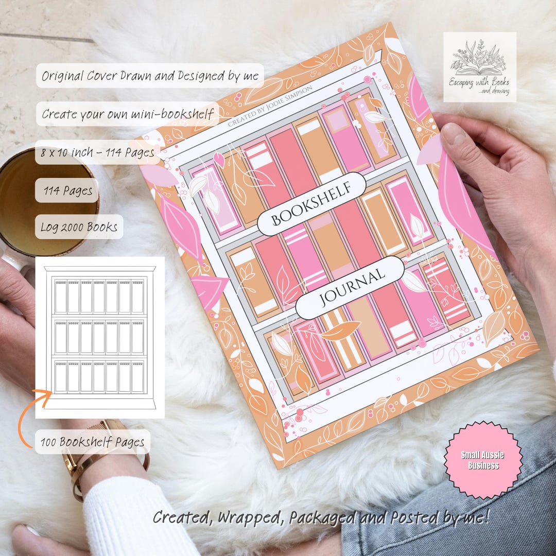 Bookshelf Journal - Log 2000 Books in Your Mini-bookshelf - Etsy Australia