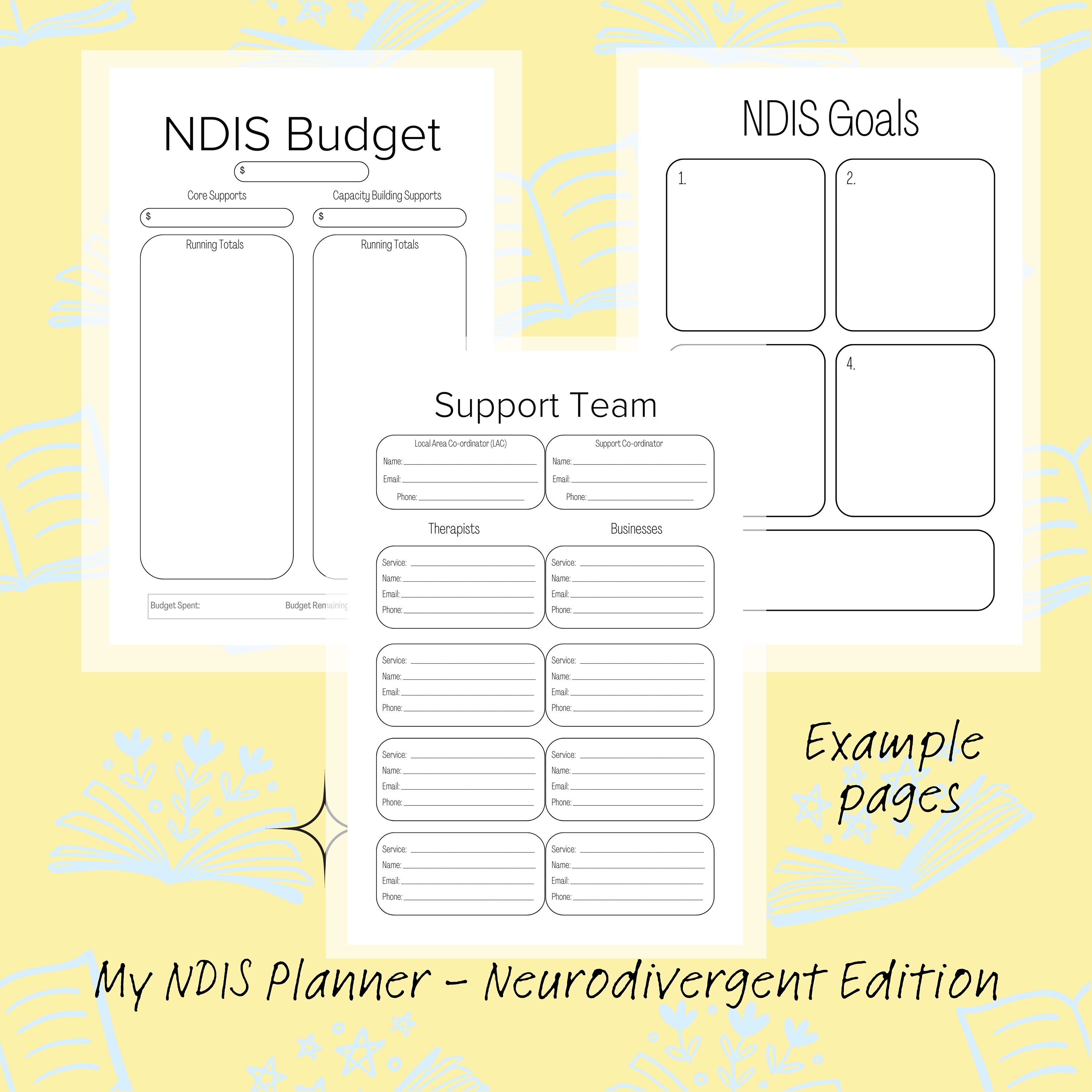 My NDIS Planner - A Journal for Keeping Your NDIS Plan Information ...