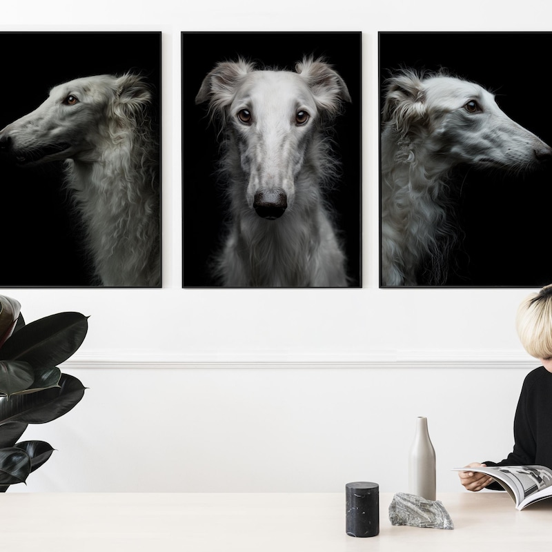 Borzoi Dog Fine Art - Etsy