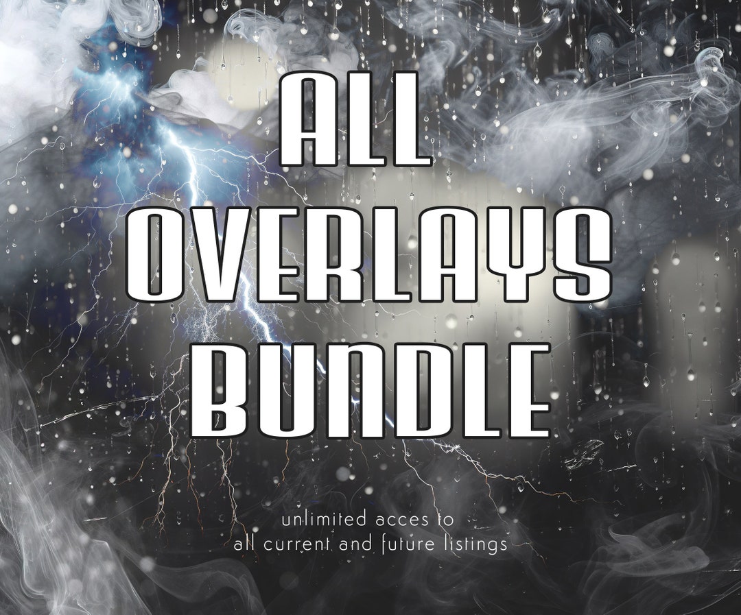 All Overlays Bundle, Professional PNG Overlays for Photoshop, Smoke ...