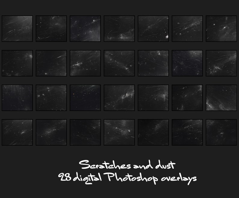 Film Overlays, Analog Film Texture, Film Scratches and Dust, Photoshop ...