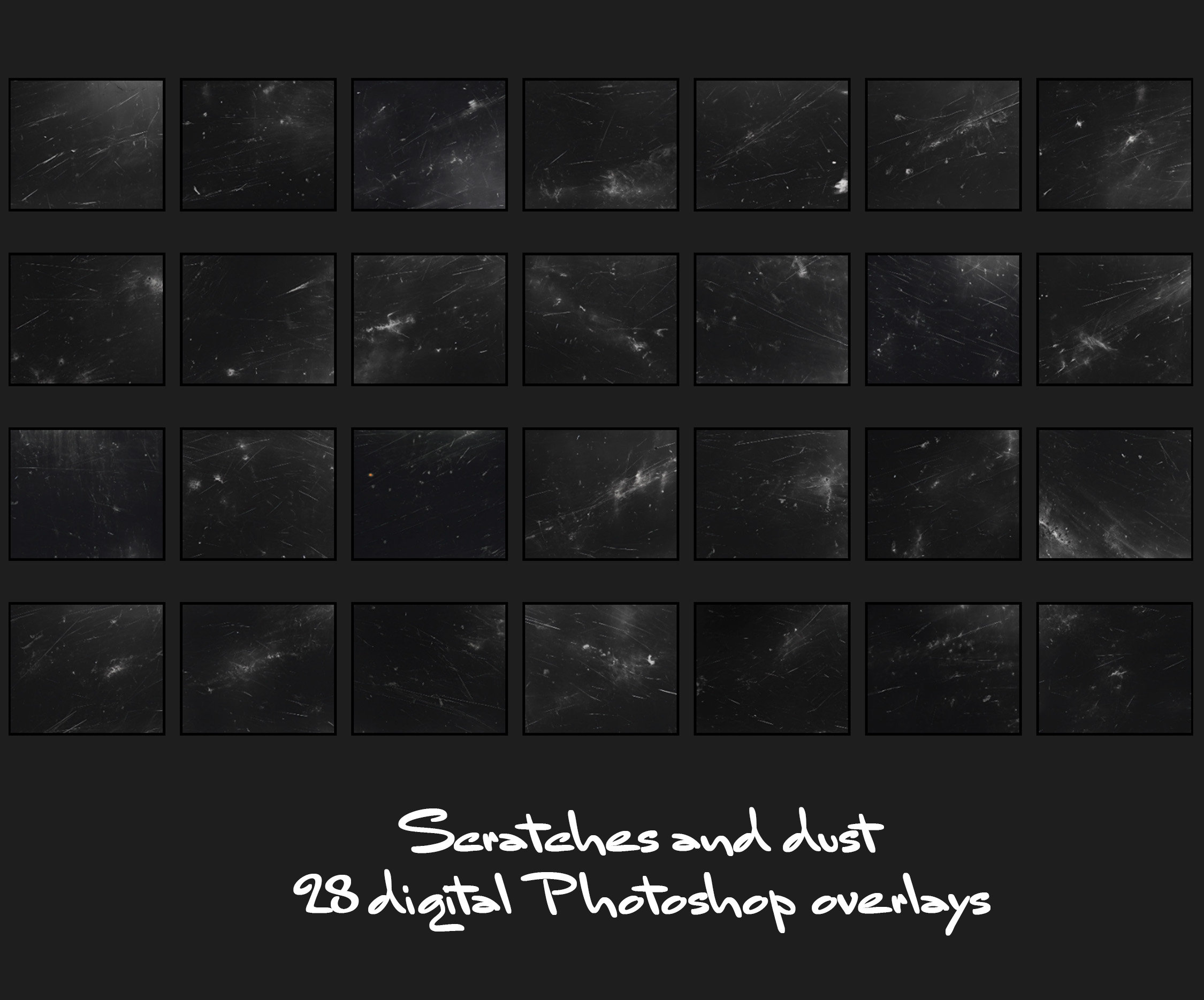 Film Overlays, Analog Film Texture, Film Scratches and Dust, Photoshop ...