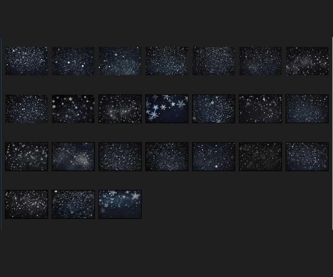 Snowflake Overlays, Falling Snowflakes Effects, Photoshop Snowflake ...