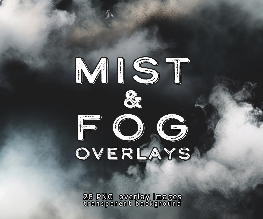 Realistic Mist and Fog Overlays, Fog Overlays for Photography, Mist ...