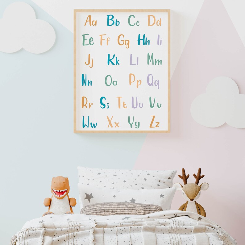 ABC Poster Alphabet Poster Classroom Poster Nursery Wall - Etsy