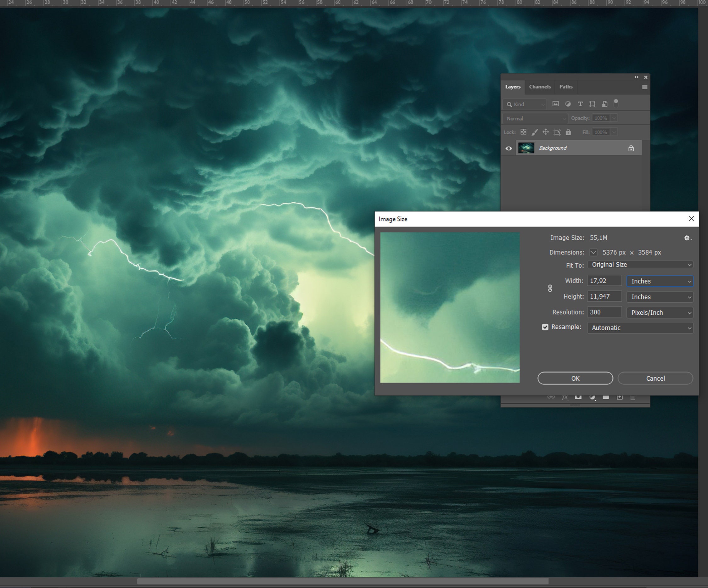 Storm Clouds Digital Backdrops, Sky Digital Background for Photoshop ...