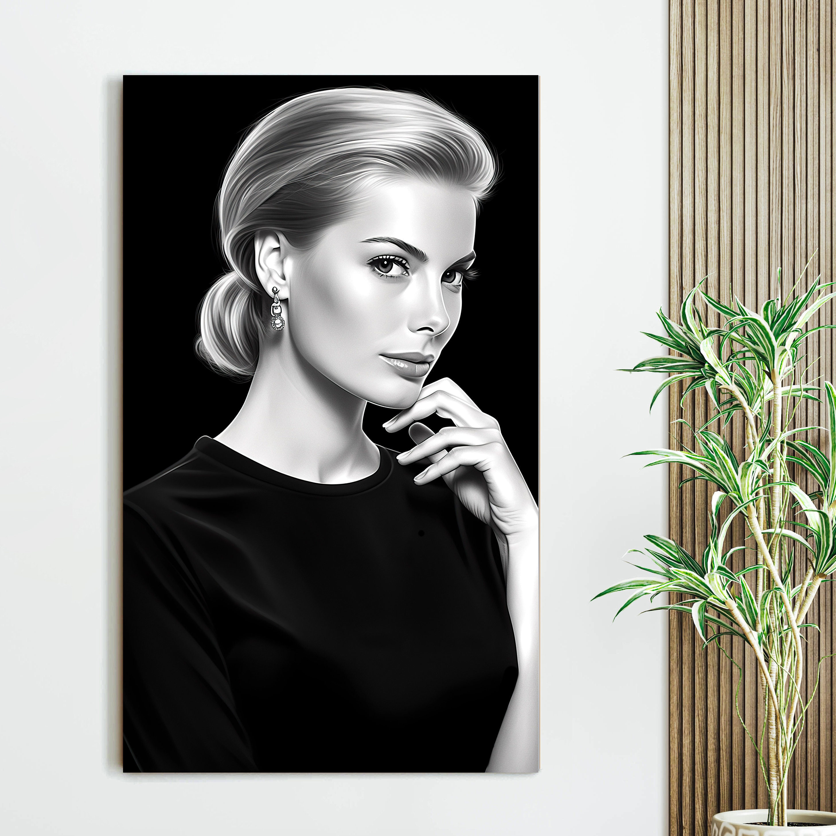 Grace Kelly Poster, Grace Kelly Art, Grace Kelly Print, Caricature Art ...