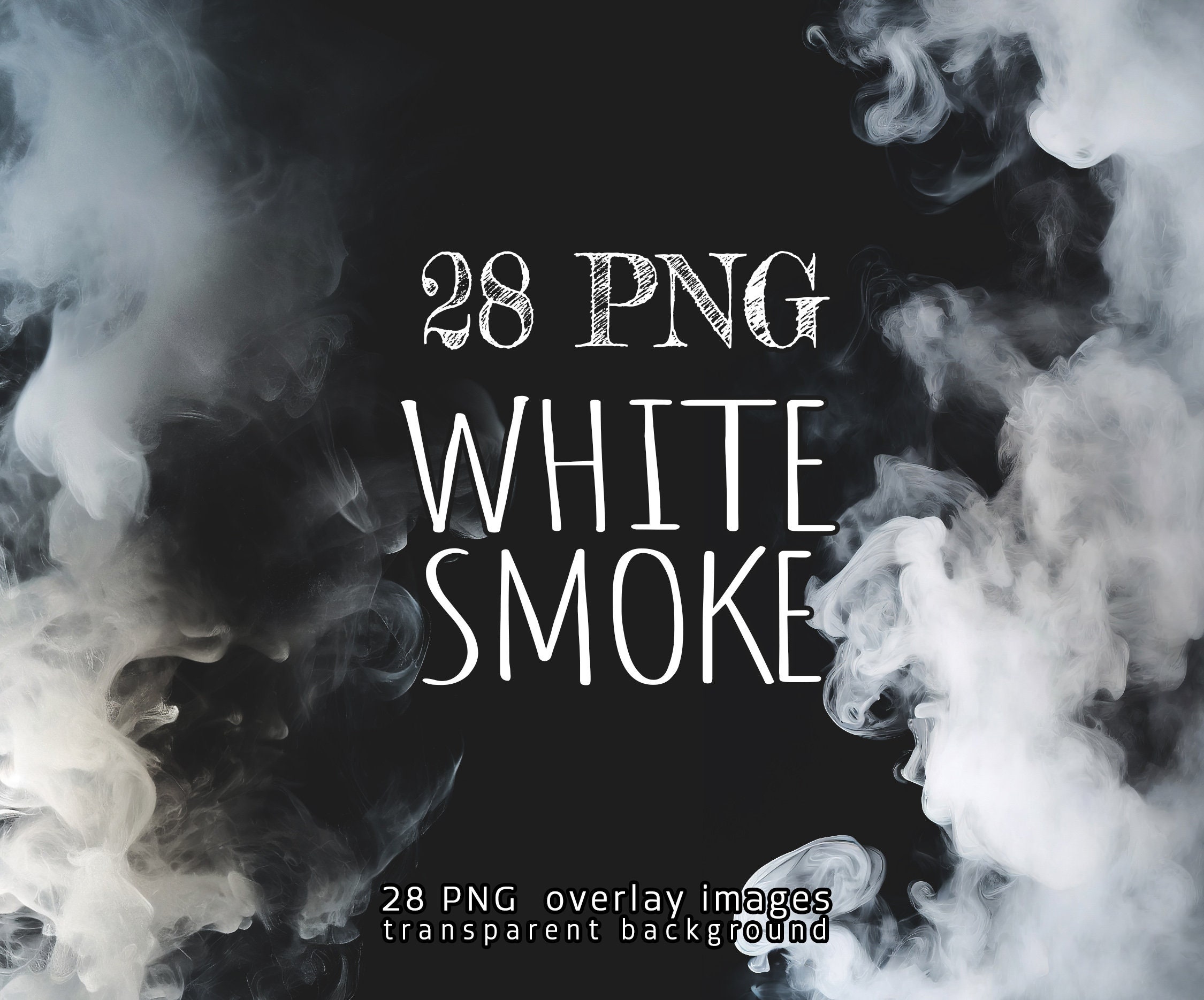White Smoke Overlays for Photoshop, Realistic Smoke Effects, Photoshop ...