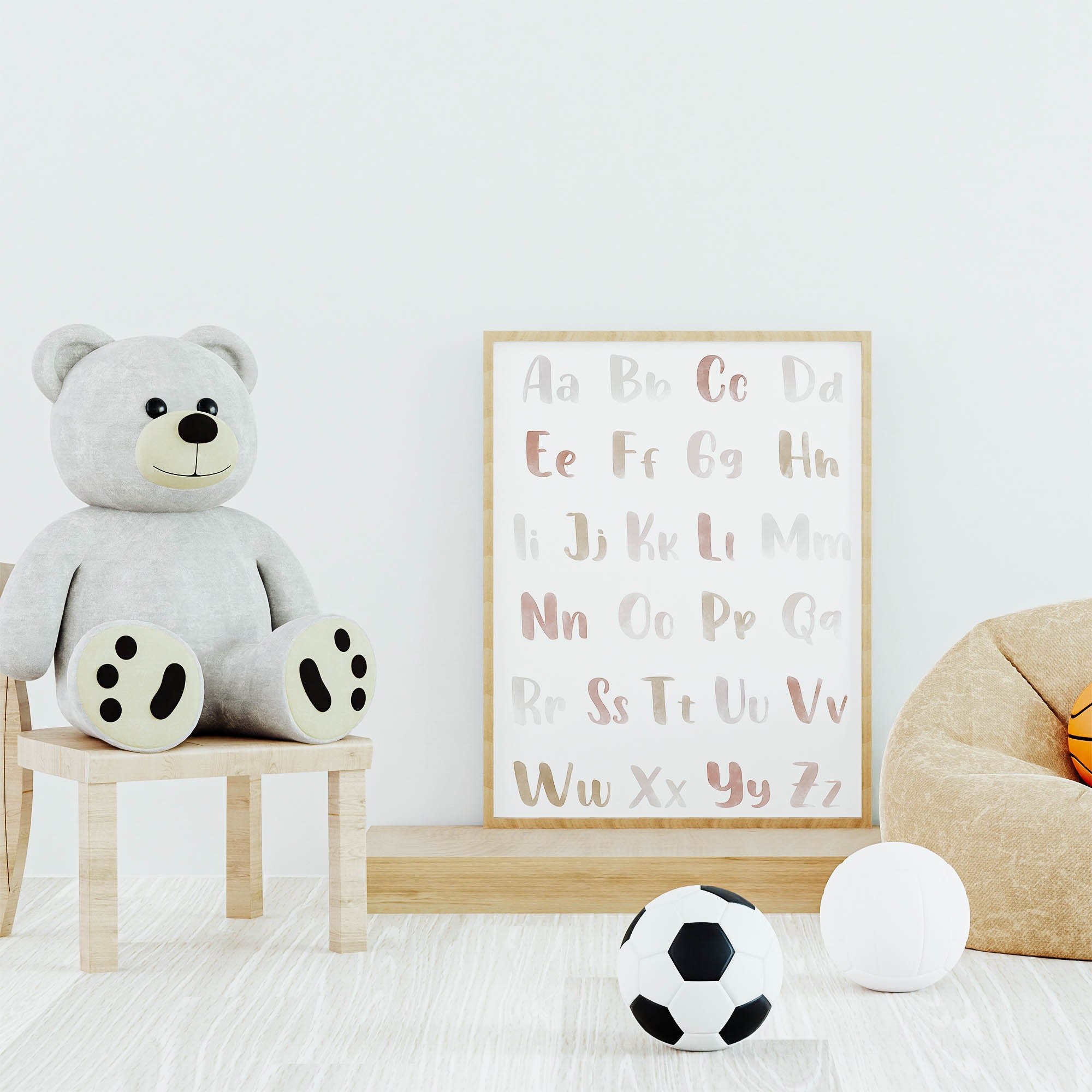 ABC Poster, Alphabet Poster, Classroom Poster, Nursery Wall Art, Learn ...