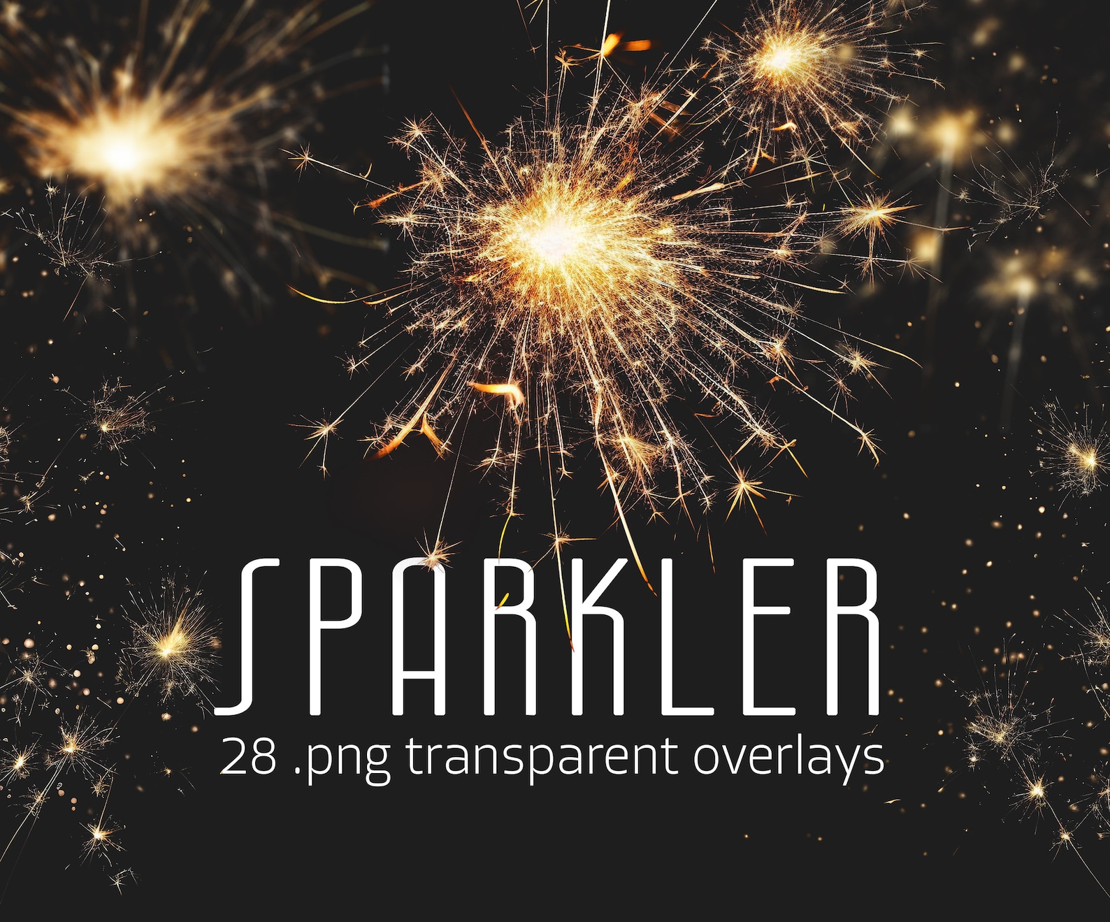 Sparklers Overlays for Photoshop, Transparent PNG Sparkler Effects ...