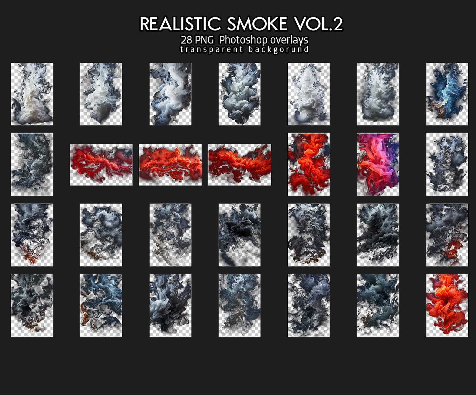 Realistic Smoke Overlays for Photoshop, High Quality Photoshop Overlays ...