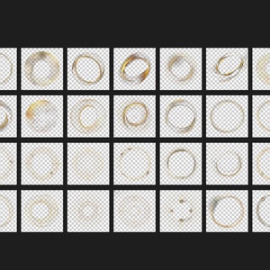 Golden Rings Overlays, Transparent PNG, Photoshop Gold Ring Effects ...