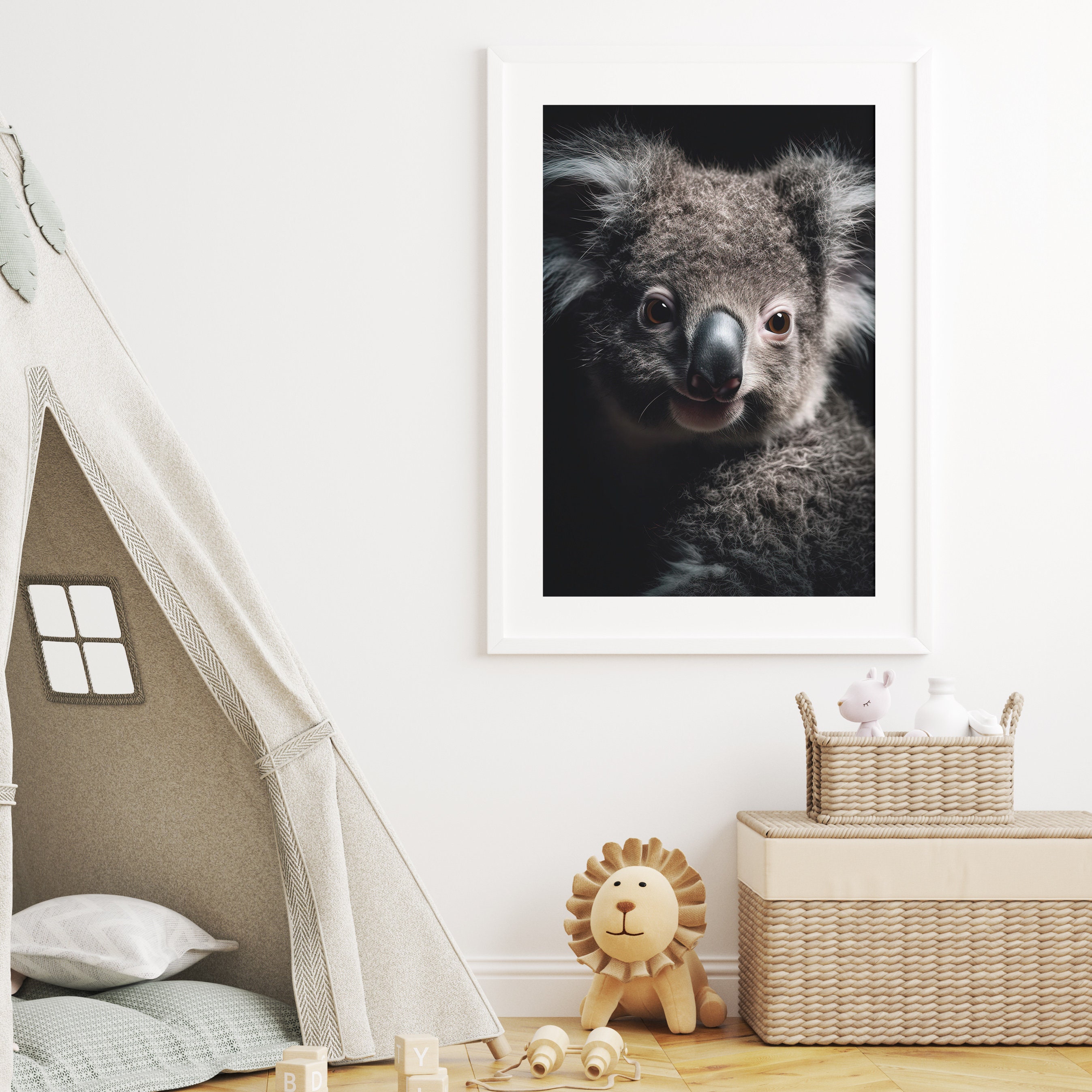 Wild Life Baby Animals, Animal Poster Set, Wild Life Wall Art, Animal ...