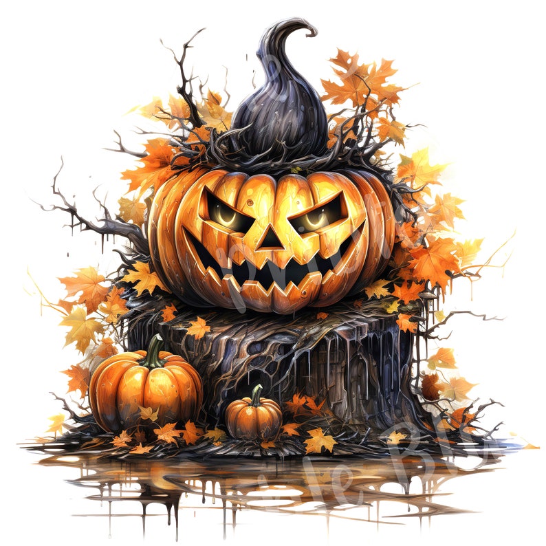 Jack-o'lantern Clip Art Halloween Graphics Pumpkin Clip - Etsy