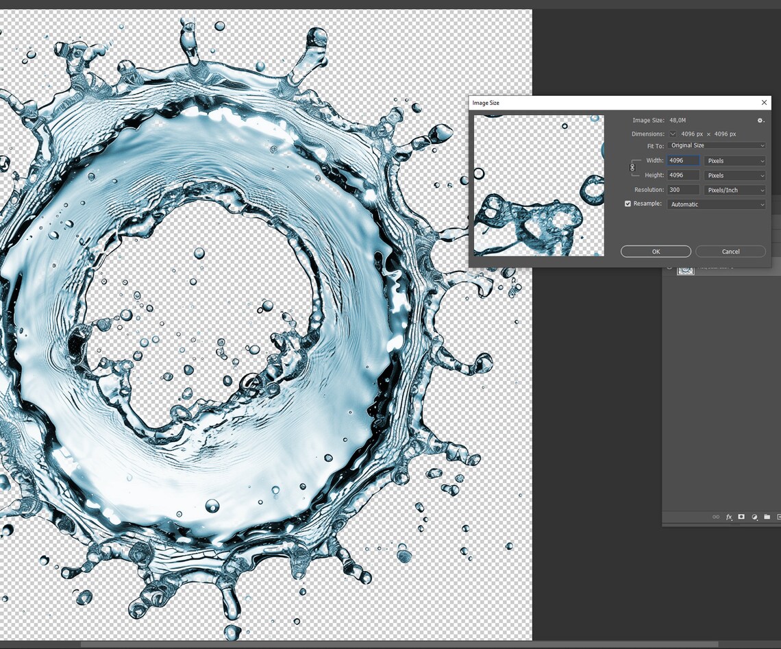 Water Splash Overlay Pack: Transparent PNG Photo Effects (digital ...