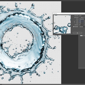 Water Splash Overlay Pack: Transparent PNG Photo Effects (digital ...