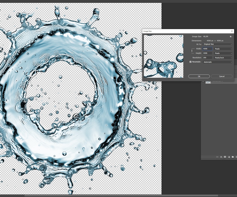 Water Splash Overlay Pack, Transparent Background, Water Effects, Photoshop Overlays, Photo ...