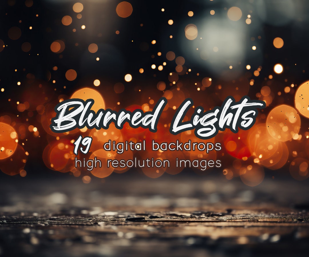 Gold Bokeh Background, Blurred Lights Backdrop, Bokeh Overlay, Bokeh ...