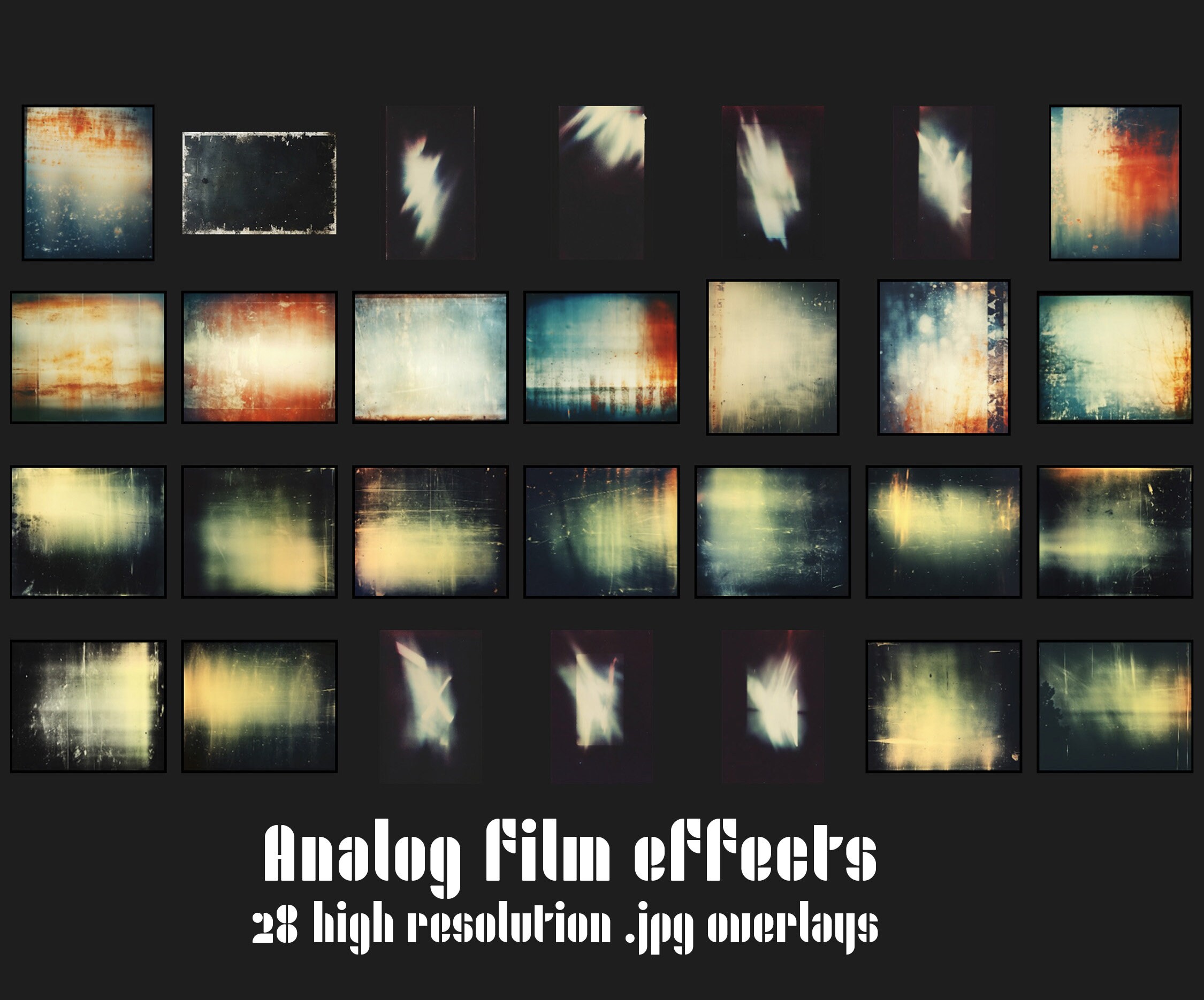 Film Overlays, Analog Film Texture, Film Effects for Photoshop ...