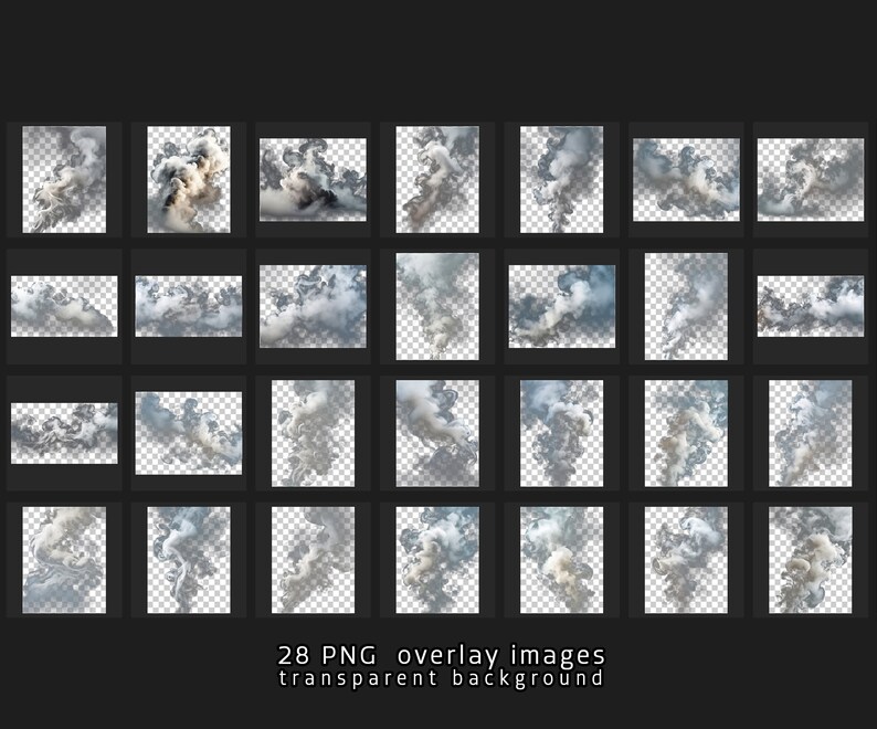 White Smoke Overlays for Photoshop, Realistic Smoke Effects, Photoshop ...