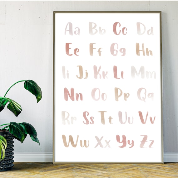 ABC Poster Alphabet Poster Classroom Poster Nursery Wall - Etsy