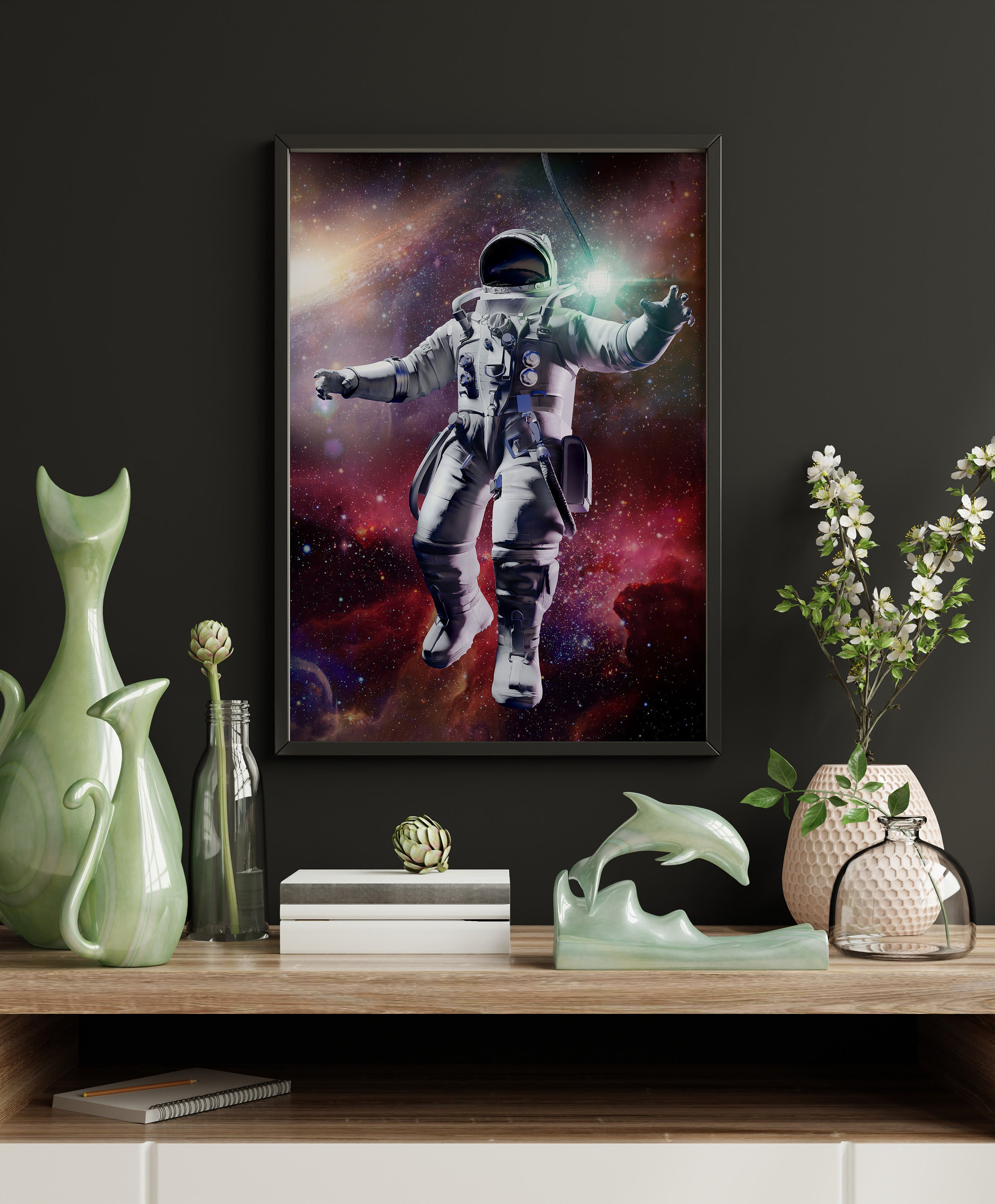 Astronaut Wall Art for Kids Room Space Art Prints Space - Etsy