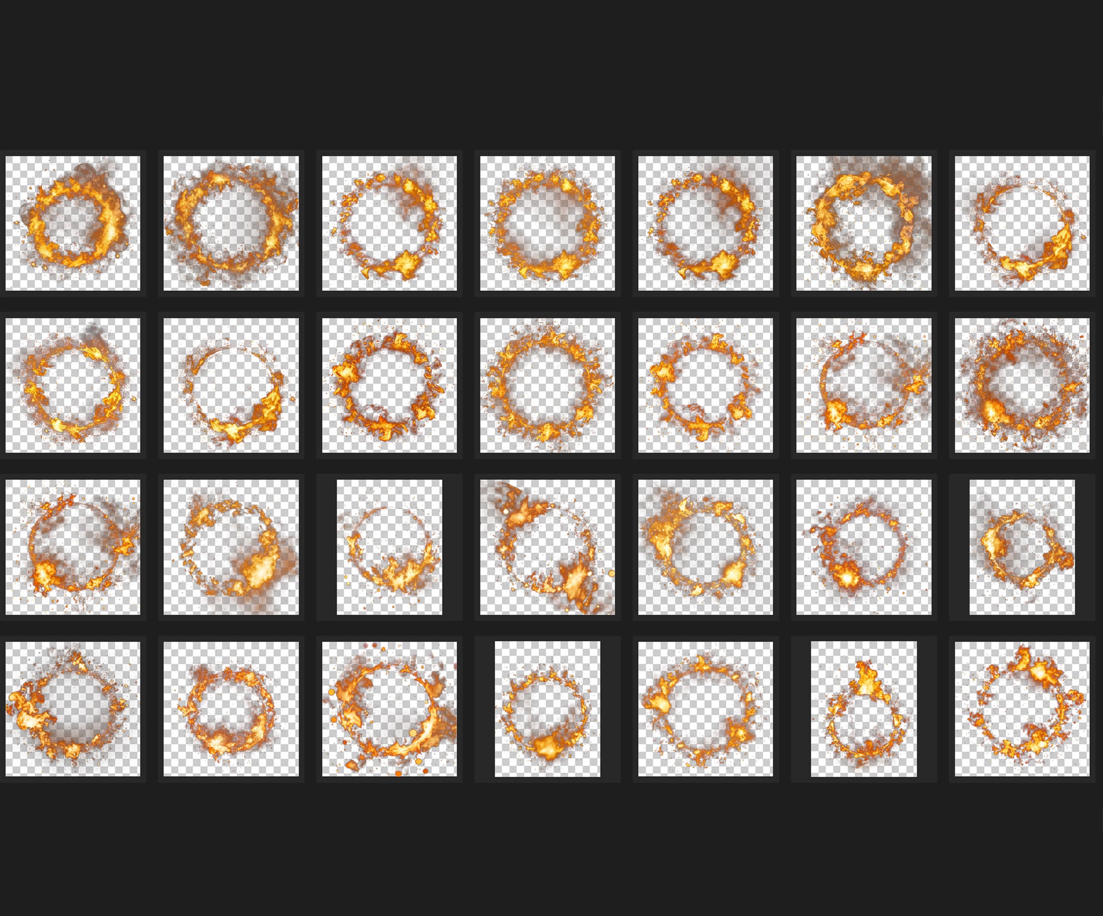 Circle of Fire PNG Overlays: Flames & Sparks (digital Download) - Etsy