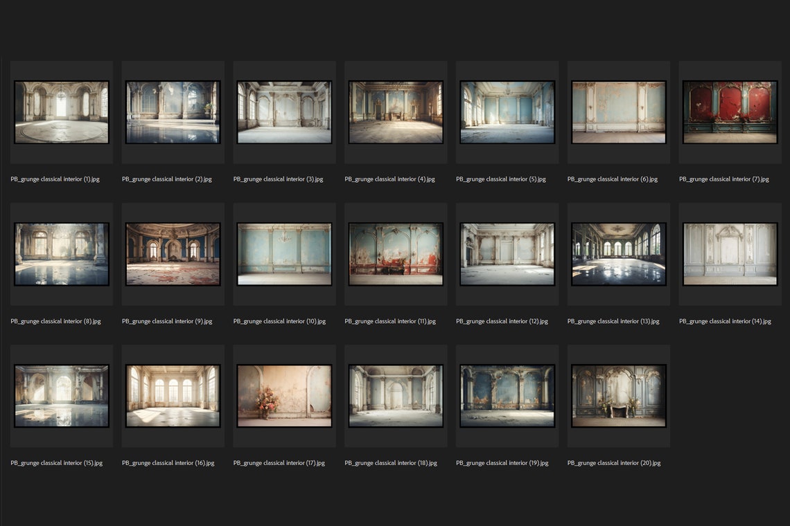 Fashion Photography Backdrops Classic Grunge Interior - Etsy