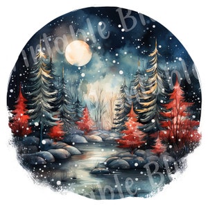 Whimsical Christmas Clipart PNG JPG, Christmas Clipart Commercial Use ...