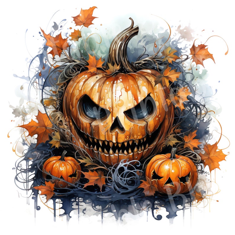 Jack-o'lantern Clip Art Halloween Graphics Pumpkin Clip - Etsy