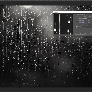 Realistic Rain Photoshop Overlays: Moody Photography Enhancements ...